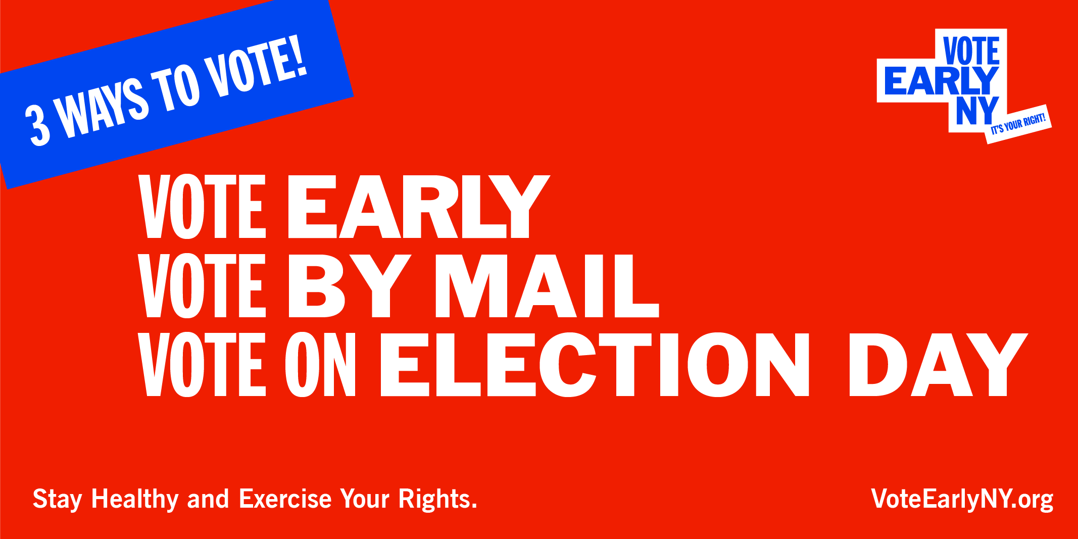 Know Your Voting Rights - VOTE EARLY NY